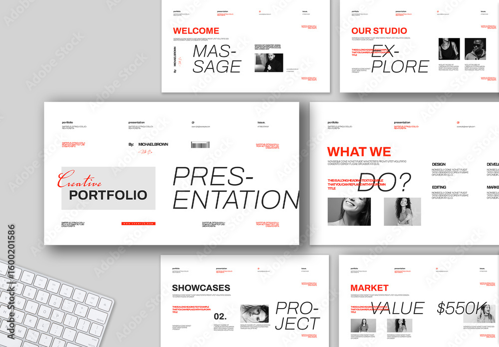 Clean Corporate Design for Creative Agencies Studios Professional ...