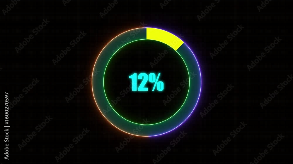 12%12% Bar Chart Animation percentage diagrams modern animation design ...