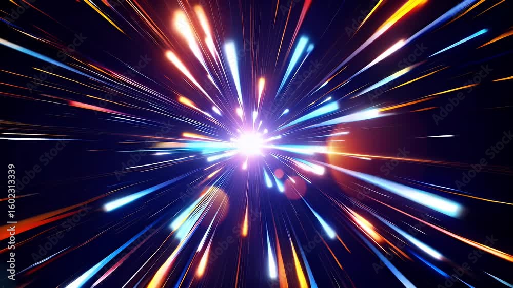 subtle bright 4K animation fading light flashes star like optical lens ...