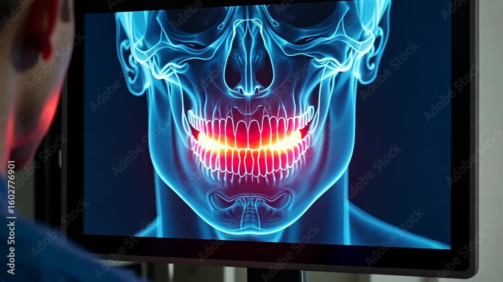 oral scan, dental imaging, teeth health. X-ray diagnostics. Jaw ...