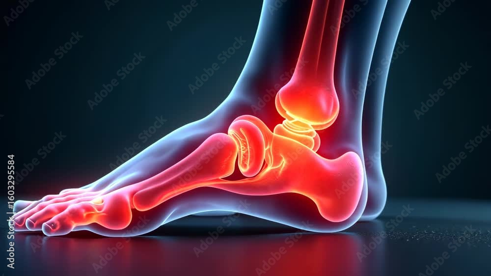 foot pain, ankle swelling, tendon injury. Joint health. Tendons ...