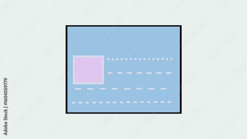 Id badge animation with profile picture and text fields ideal for ...