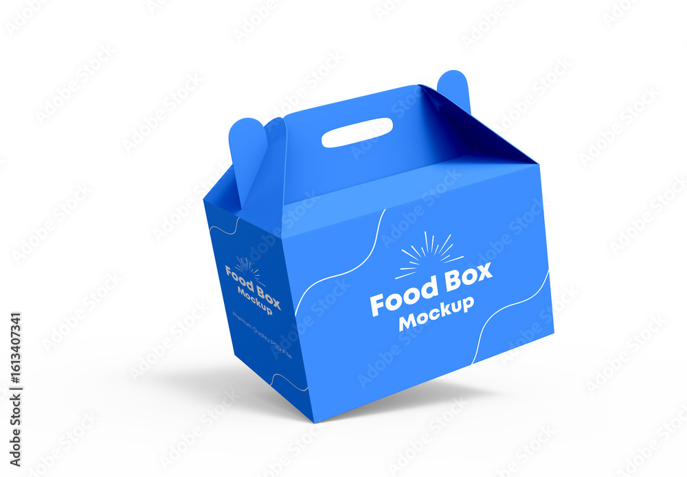 Blue Food Box Mockup Stock Template | Adobe Stock