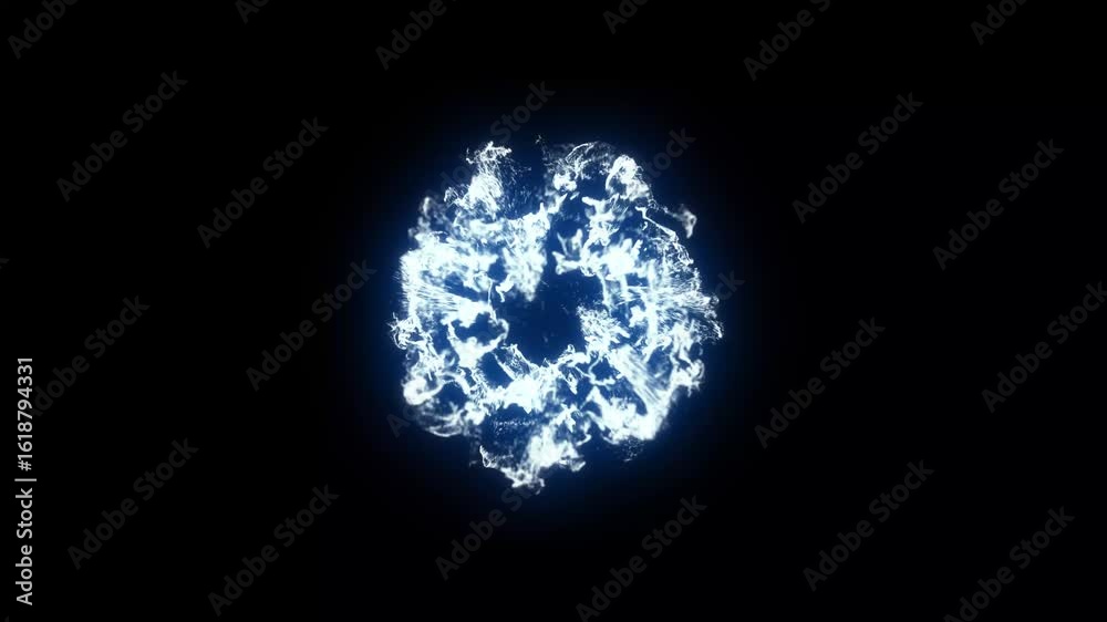 Vídeo do Stock: Energy bursts effects and divergent wave on a ...