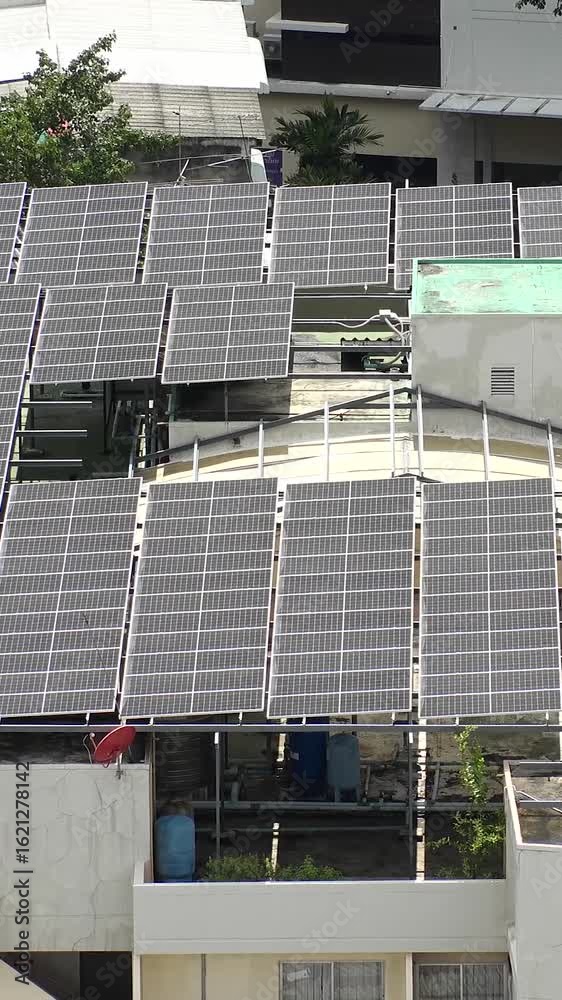 BANGKOK, THAILAND - DECEMBER 2024 : Solar Panels Covering Rooftops in ...