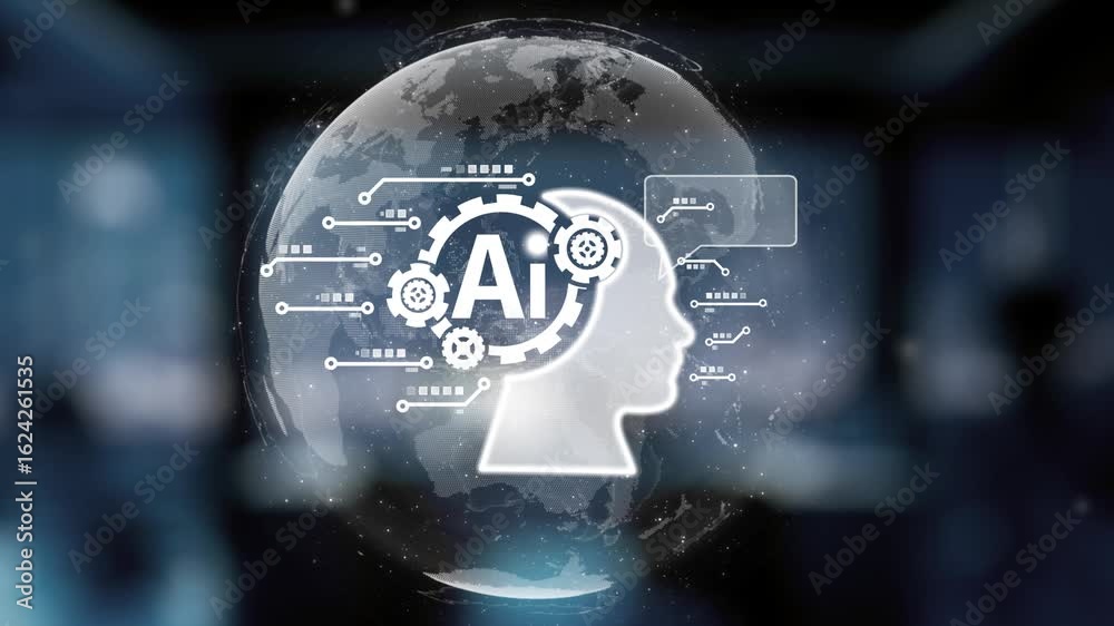AI Assistant Brain Processor with LLM Technology, Big Data, Machine ...