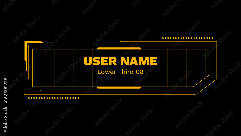 Digital Lower Third 08 Stock Template | Adobe Stock