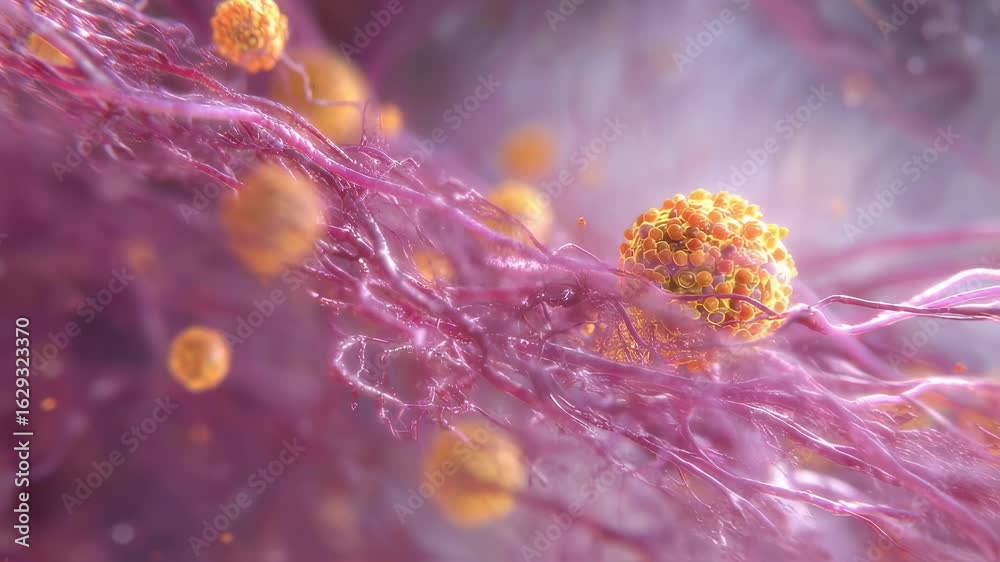 Animated infographic demonstrating immune system attacking small blood ...