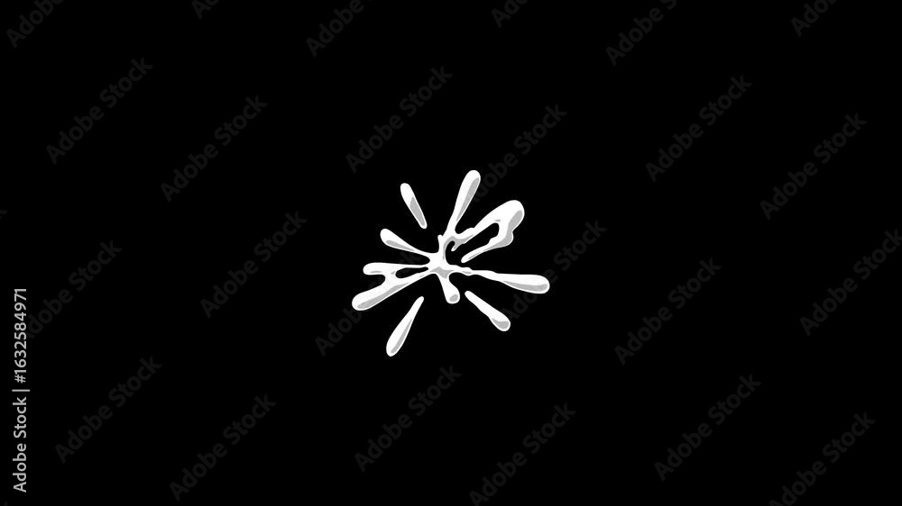 Water splash, liquid bubbles FX, water fluid explosion, 2D cartoon ...