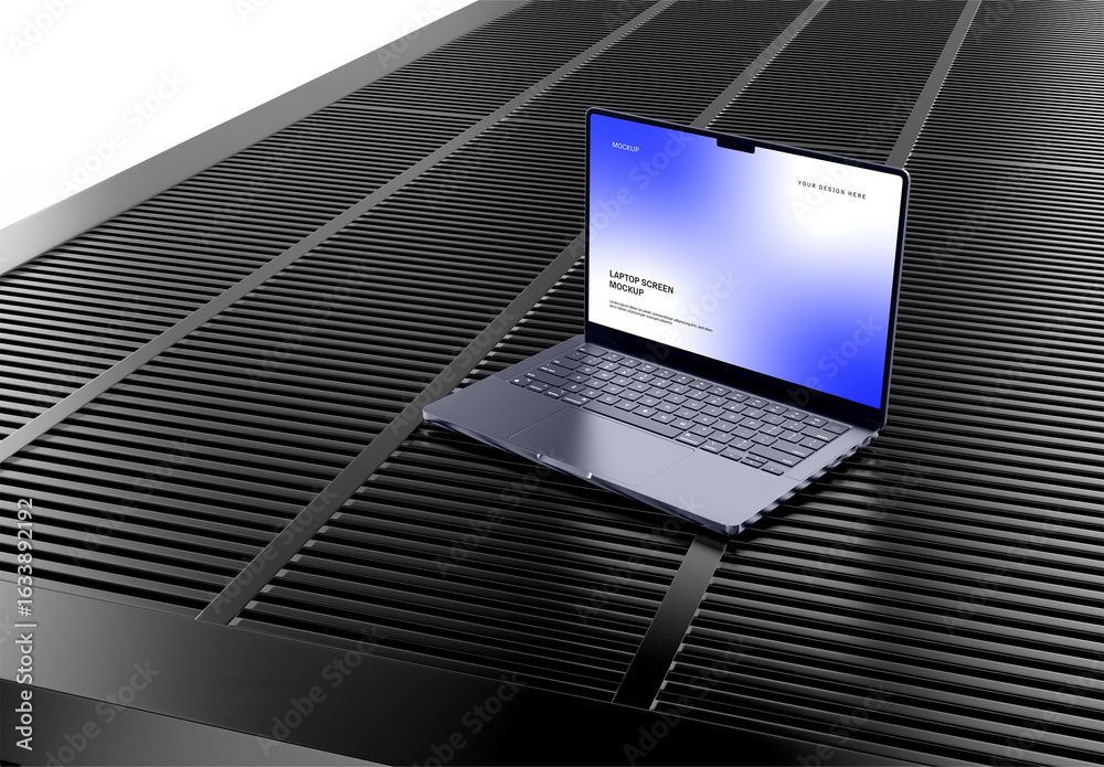 Laptop Screen Mockup Template Stock Template | Adobe Stock