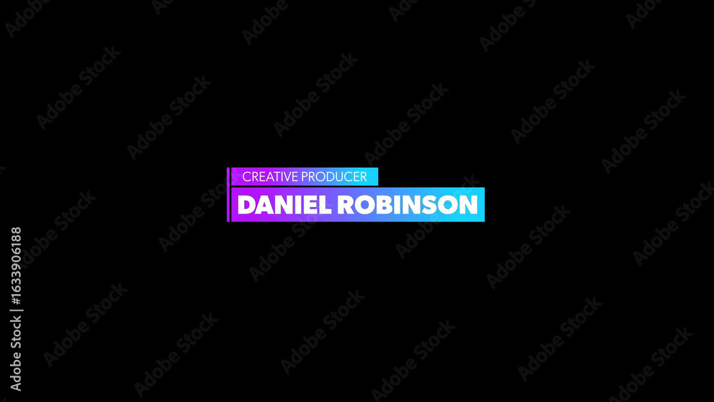 Gradient Lower Third 06 Stock Template | Adobe Stock