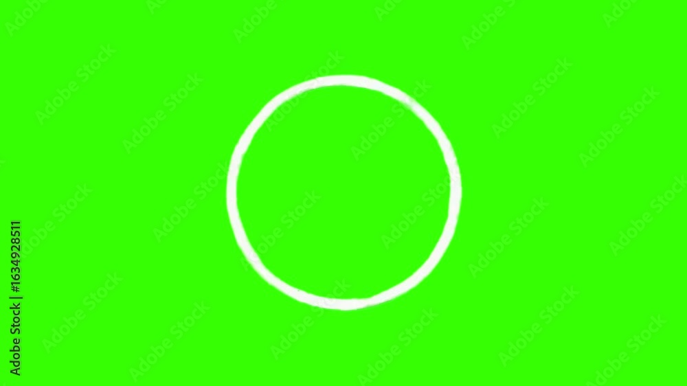 Vidéo Stock White Ring Loading Circle Animation on Green Screen ...