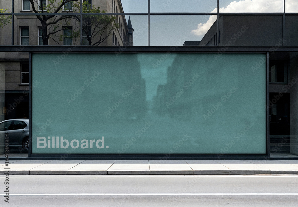 Large Window Billboard Mockup Stock Template | Adobe Stock