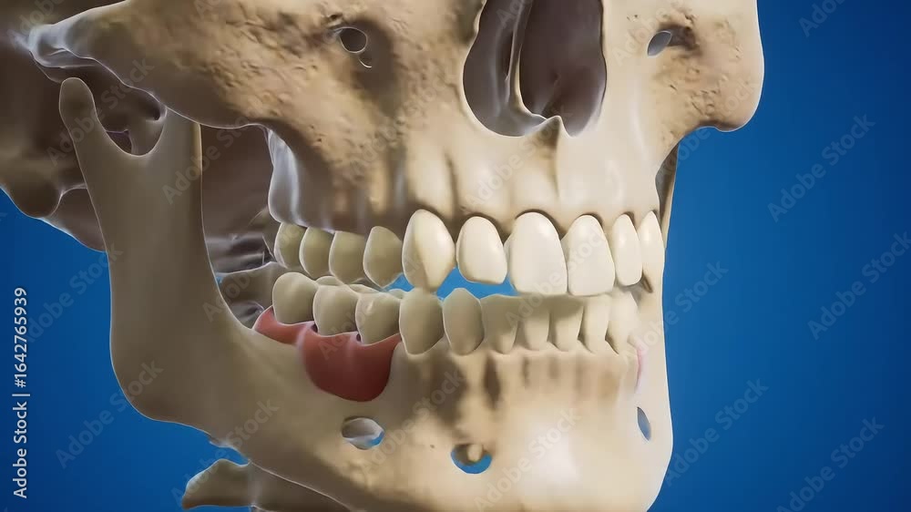 Human Jaw Anatomy Teeth, Bones, and Gums Explained in Detail Stock ...