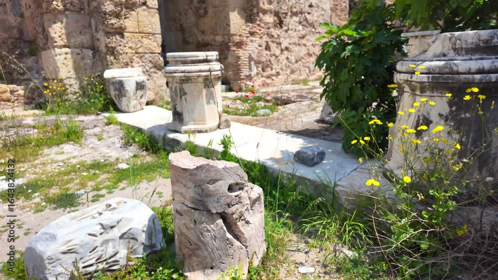 Roman baths in Side, Turkey showcasing remarkable architecture and ...