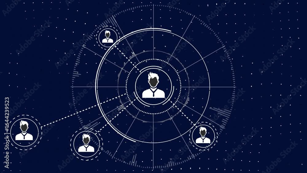 organization chart symbols appears. 4K+ 3D animation concept. 素材庫影片 ...