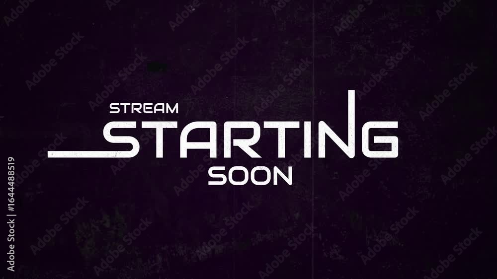 Stream Starting Soon Animation, Cinematic Stream Overlay for Opening ...