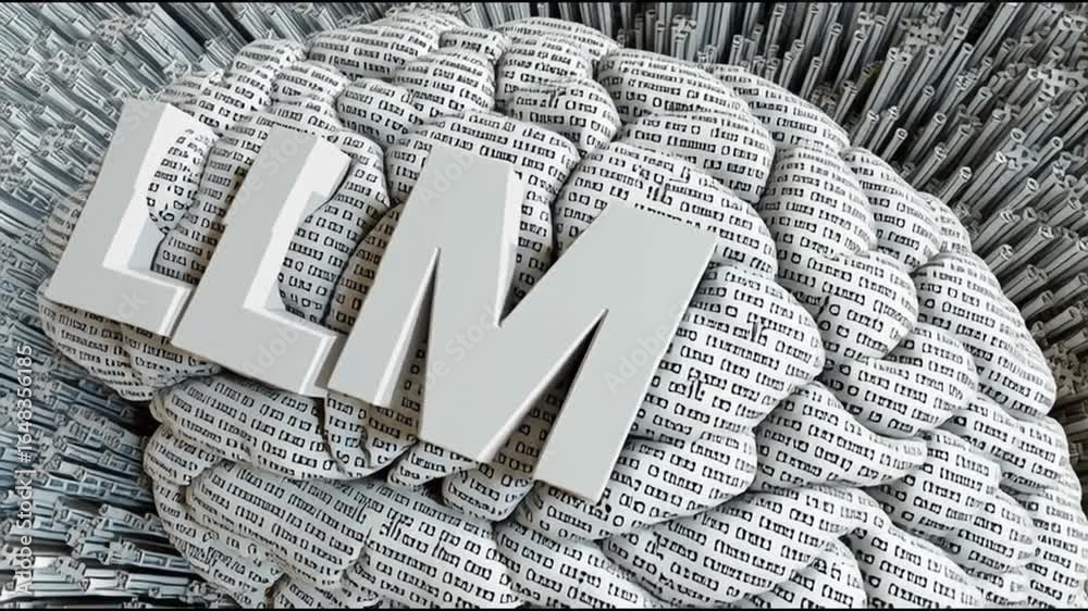 Large Language Model. LLM. AI training. Deep learning. Machine learning ...