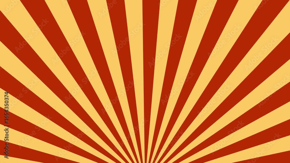 Abstract vintage retro light orange sunrays background. Vector ...
