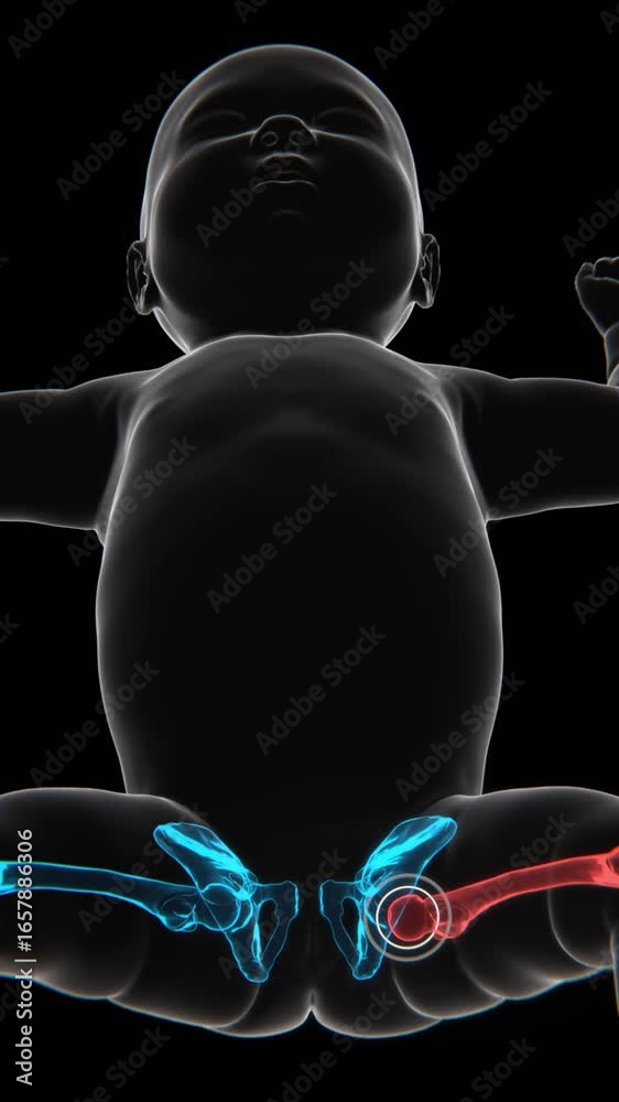 X-Ray video of Hip Dysplasia in new born baby | Hip Dysplasia Video in ...