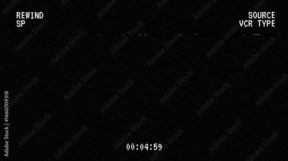 VHS Rewind Noise Glitch Screen Animation, VHS Video Tape Rewind Screen ...