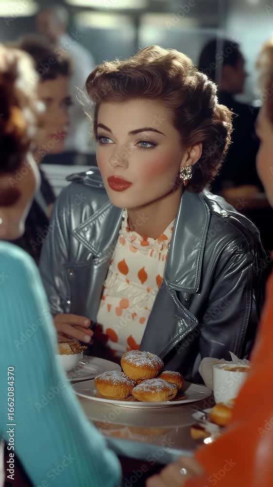 Nostalgic beauty: rockabilly youth, pinup icons, retro look, Hollywood ...