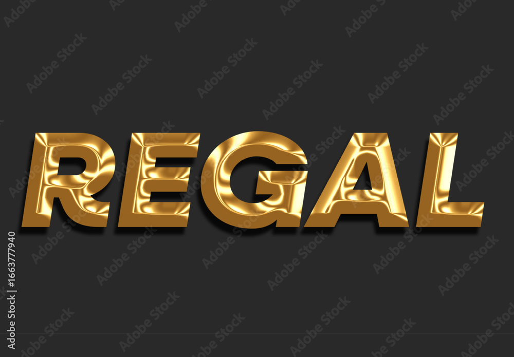 Gold Forged Font Bevel Reflective Bold Luxury Text Effect Stock ...