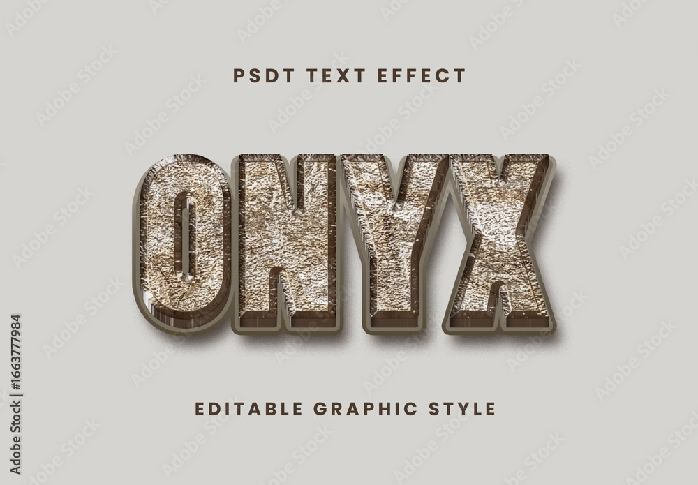 Golden Stone Font Metallic Beveled Rock Text Effect Stock Template ...