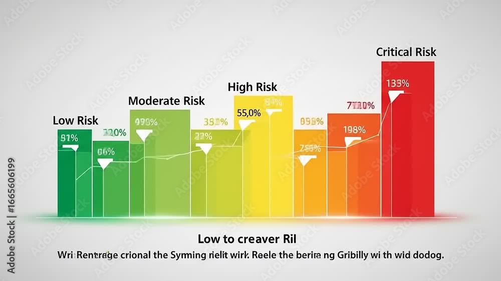 Risk Assessment Chart Displaying Levels of Risk with Color-Coded ...