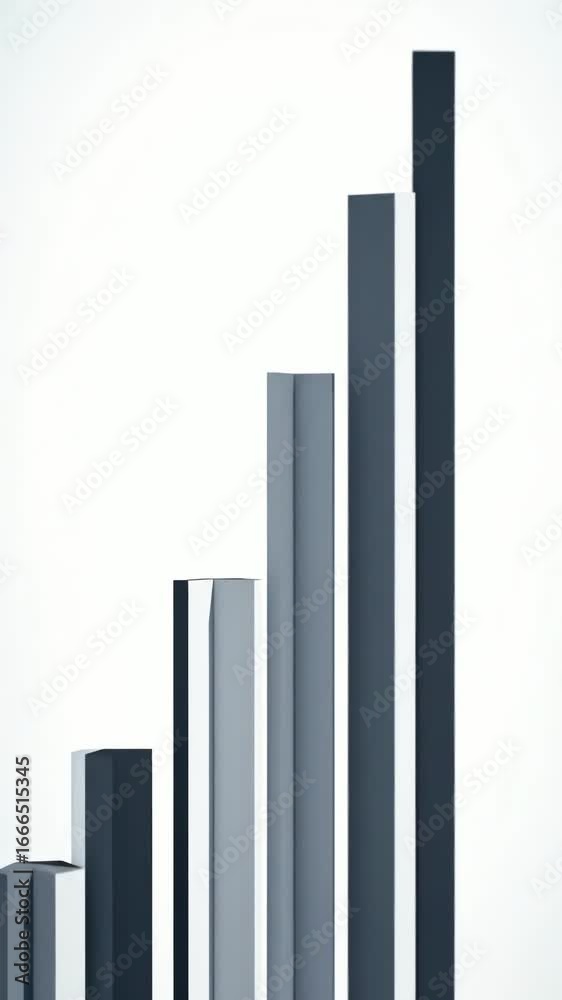 Ascending Bar Chart A Simple and Clean Representation of Growth and ...