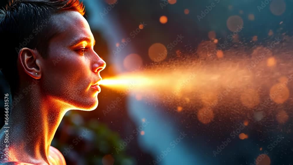 respiration human, lung capacity, oxygen uptake. Breathing efficiency ...
