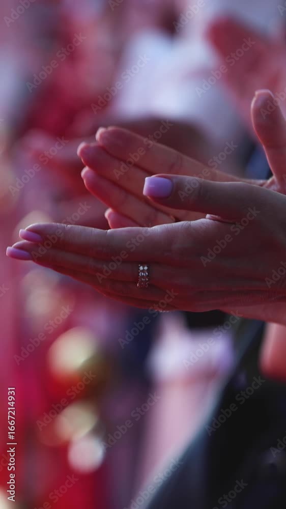 Actors, celebrities and stars on red carpet, guests and fans cheer an ...