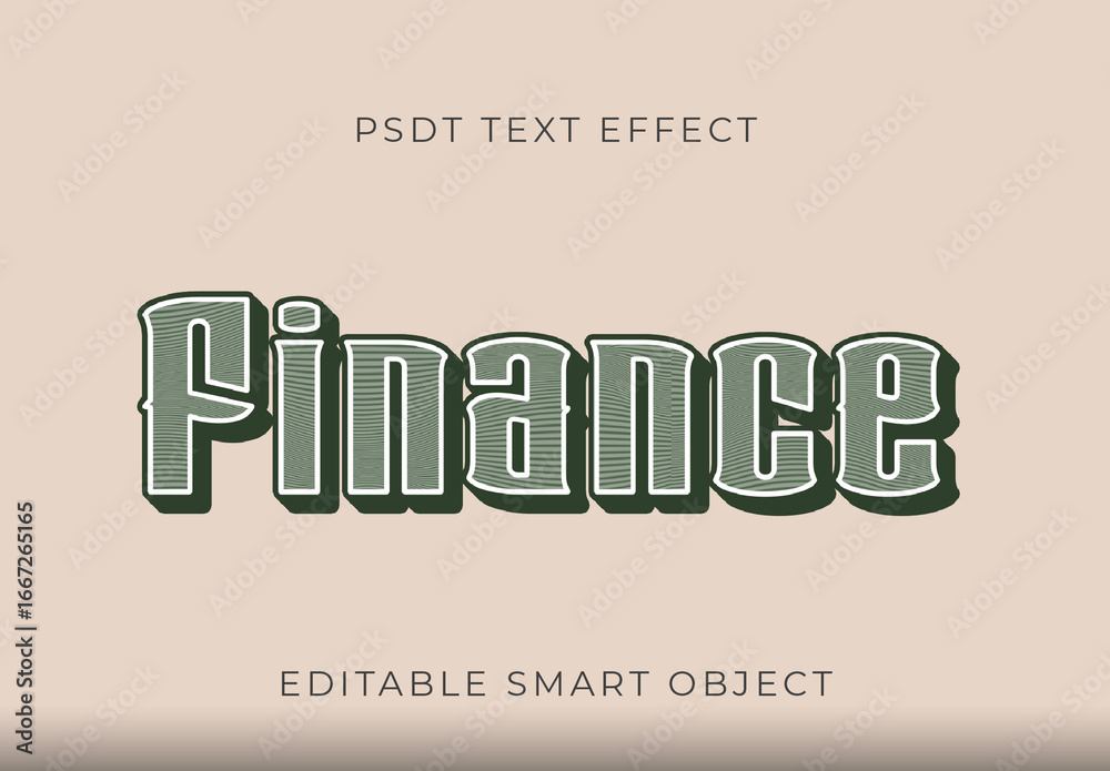 Green Currency Font Finance Vintage Bold Text Effect Stock Template ...