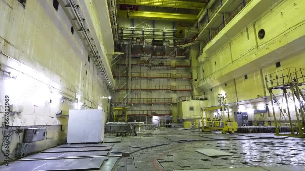 Unit 4 Reactor Hall After The 1986 Nuclear Disaster In The Chernobyl ...