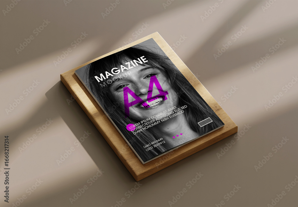 Magazine Cover Mockup Stock Template | Adobe Stock