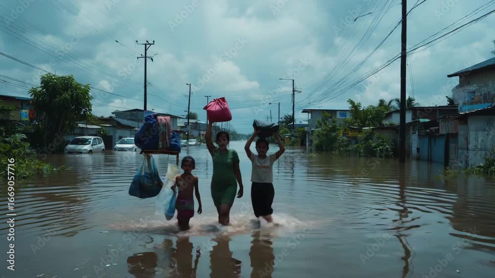 A family including a mother and her children, navigates a deeply ...
