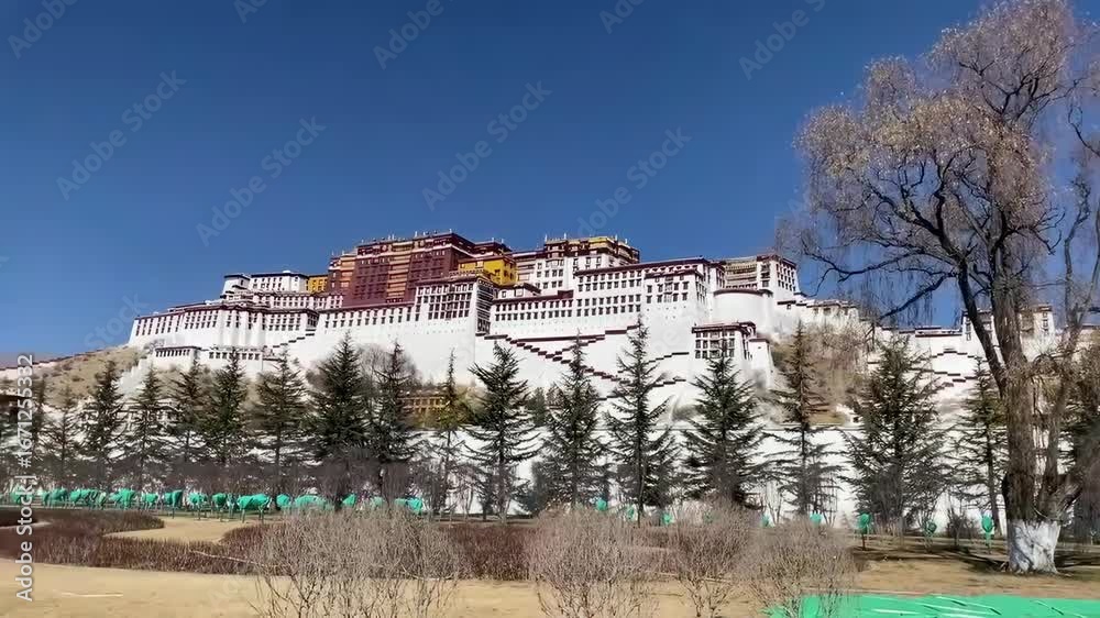 Video of the Potala Palace in Lhasa, Tibet, UNESCO World Heritage site ...