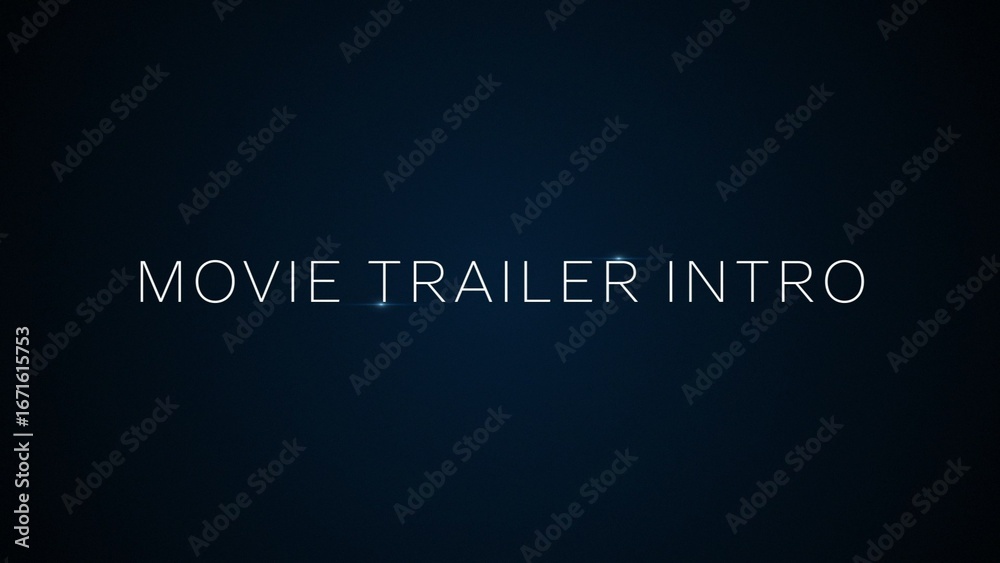 Clean Movie Trailer Cinematic Blockbuster Title Intro Stock Template ...