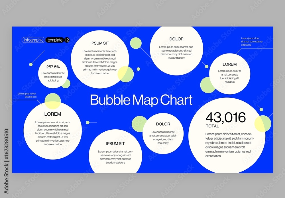 Bubble Map & Mind Map Infographic in Modern Corporate Business ...