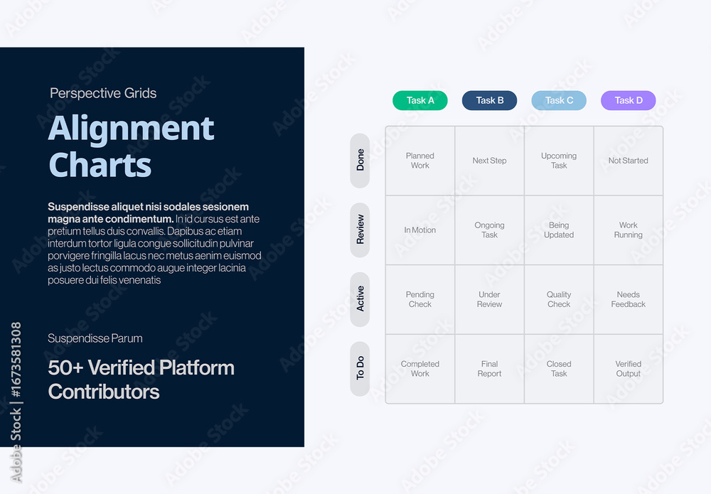 Alignment Chart Infographic Template for Project Planning in Business ...
