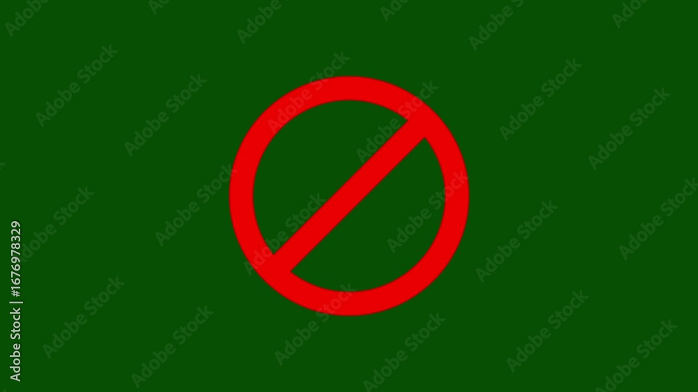 No Sign icon. warning or no entry forbidden circle and line symbol ...