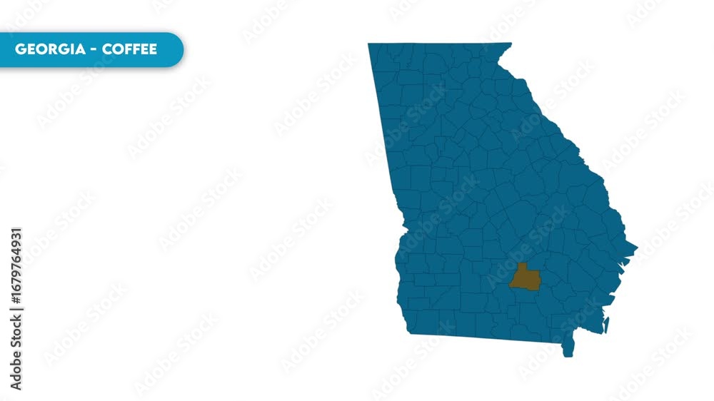 Coffee Map Video, Georgia map, Political Map of Georgia, national flag ...