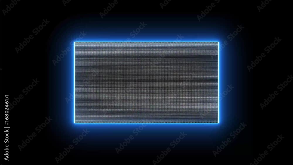 VHS noise of VCR tape on a real CRT screen with flickers, defects, and ...