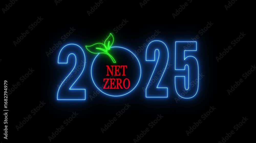 Net Zero Emissions 2025Countdown Animation Net zero ,carbon neutral ...