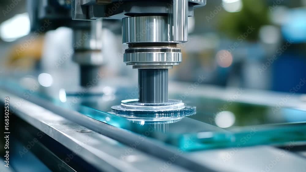 A glass polishing facility achieves an optical-quality surface through ...