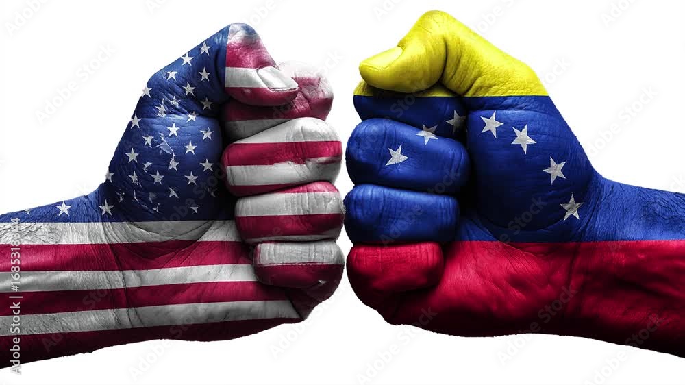 Hyperrealistic, dramatic 2d seamless animated video illustration of U.S ...