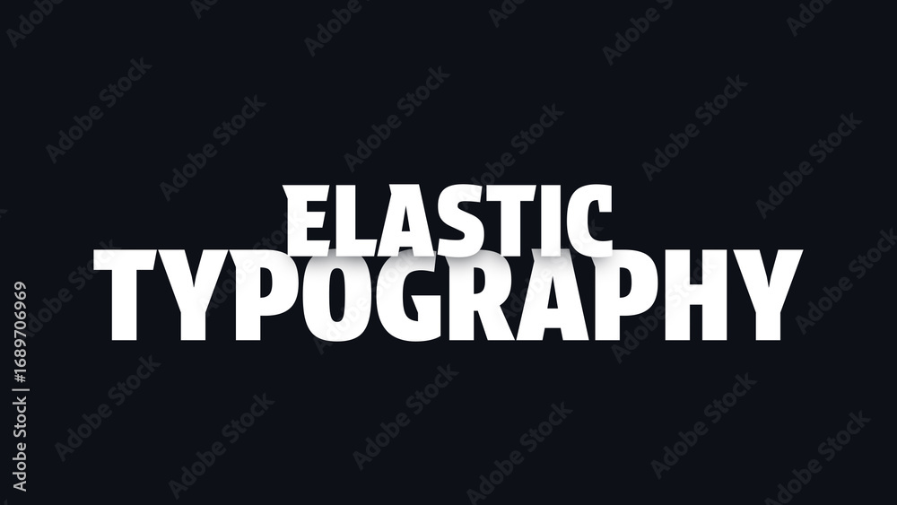 Elastic and Bounce Kinetic Typography Stock Template | Adobe Stock