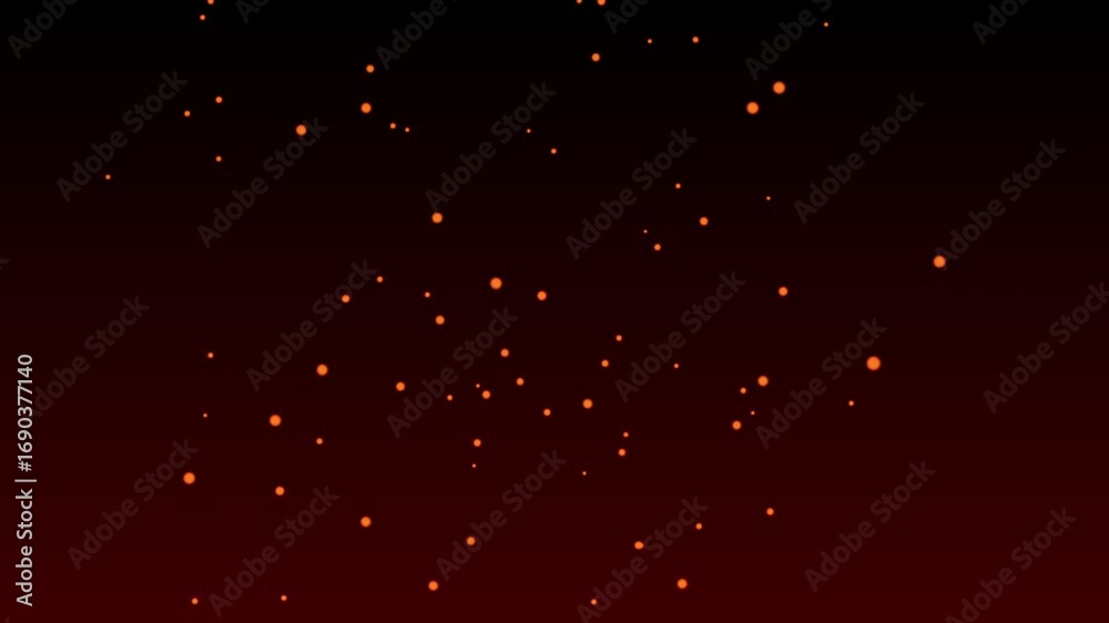 Fire flakes and bonfire particles on transparent background video ...