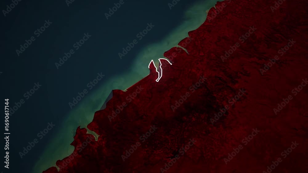 Goa map highlight animation, India state location zoom, political map ...
