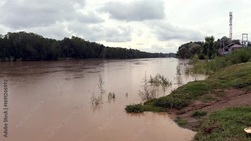 Water Floods in Kashmir India, Jhelum River Overflow, September 2025 ...